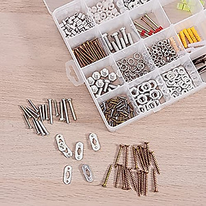 BUG HULL 24 Grids Clear Plastic Organizer Box, Craft Storage Container Jewelry Box with Adjustable Dividers for Beads Art DIY Crafts Jewelry Fishing Tackles Metal Parts Accessories Screws Button
