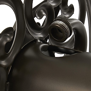 Liberty Garden LBG-708 125 Ft Decorative Steel Wall Mounted Hose Reel, Bronze (2 Pack)