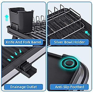 G-TING Expandable Iron Pot Rack Organizer, 8 Adjustable Tiers, Black, 3 DIY Methods, Easy to Install, Solid Construction, 15 x 15 x 10 in