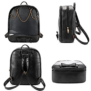 STEAMEDBUN Ita Bag Backpack Bowknot Kawaii Pin Display Backpack Bag with Insert