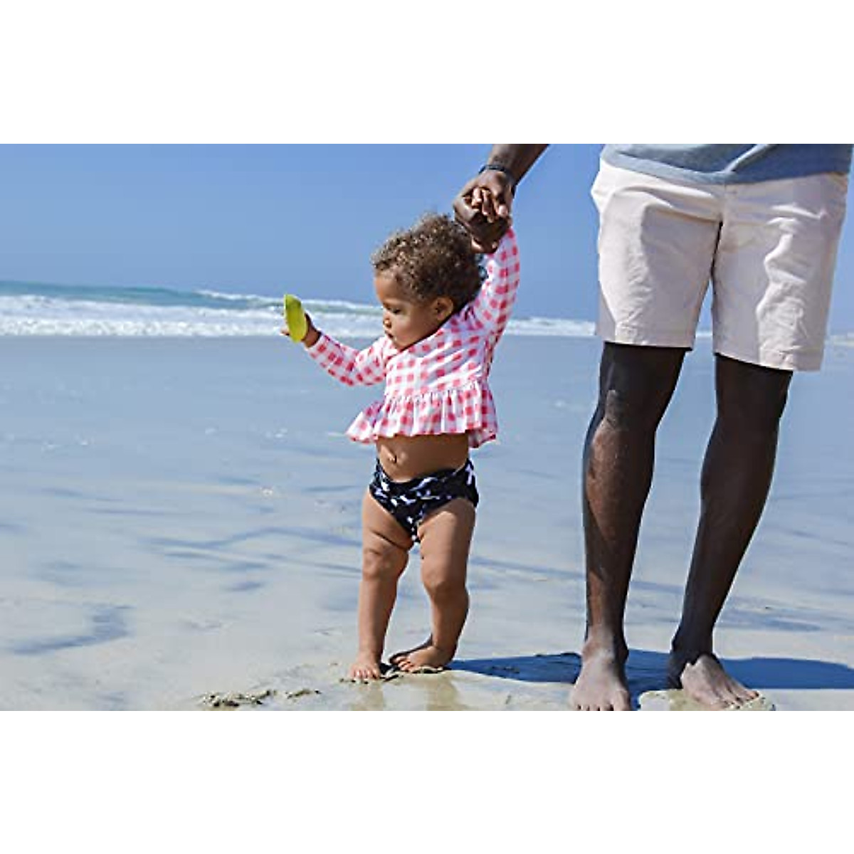 Cheeky Cloth One Size Reusable Swim Diaper (Black w/White X)