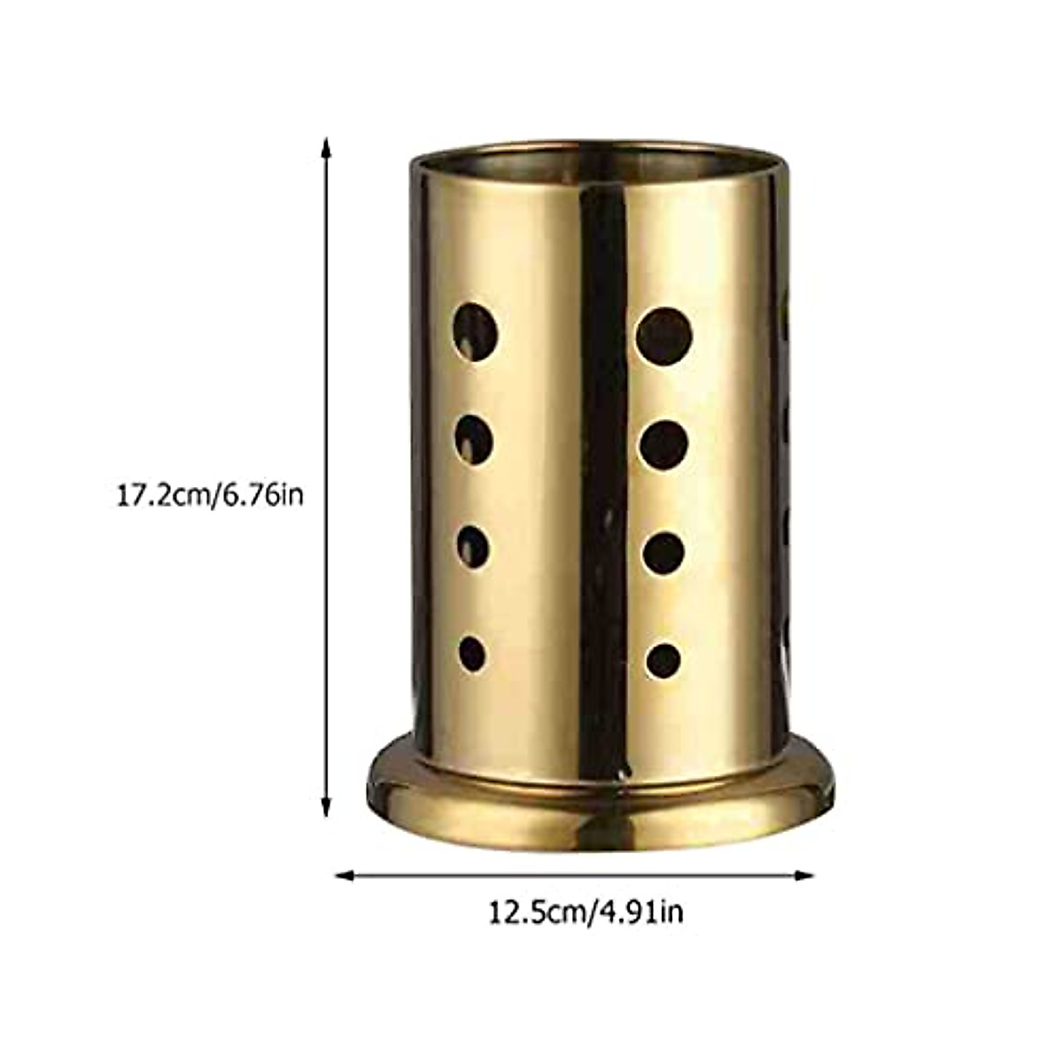 Homoyoyo Stainless Steel Cutlery Holder Chopsticks Holder Metal Spoon Knife Fork Sink Basket Utensil Caddy Storage Organizer Drying Stand for Home Kitchen