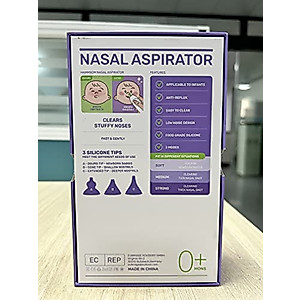 Electric Nasal Aspirator for Baby, 3 Different Nose Suction Nozzles, 3 Modes Nose Sucker for Baby, Deeply Nose Cleaner The Booger/Mucus/Snot, Babies Toddlers Newborn Essentials