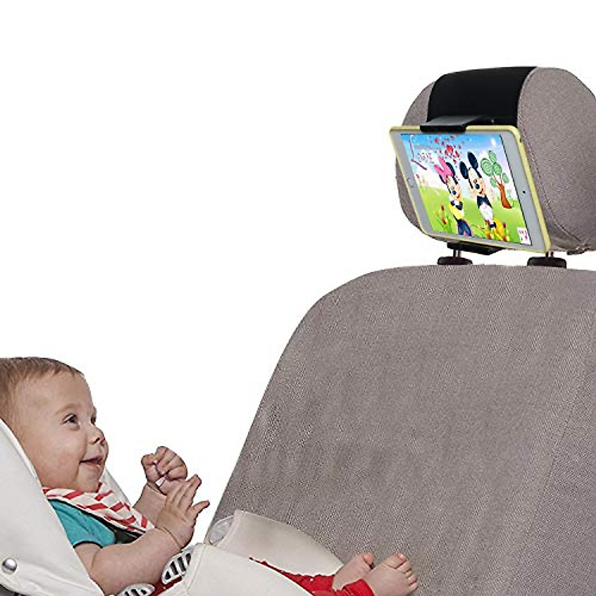 WANPOOL Car Headrest Mount Holder for Tablets and Phones with 5-10.5Inch Screens -Compatible with iPhone iPad Air Mini, Samsung Galaxy, Nintendo Switch