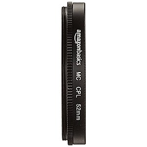 Amazon Basics Circular Polarizer Camera Lens Filter - 52 mm