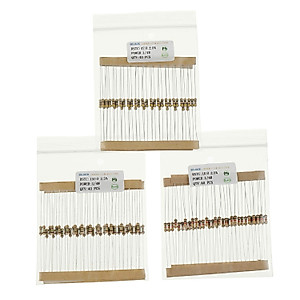 BOJACK 1000 Pcs 25 Values Resistor Kit 1 Ohm-1M Ohm with 5% 1/4W Carbon Film Resistors Assortment