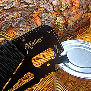 Wallet Survival Multitool 14-in-1 Portable Credit Card Sized for Camping Hiking Fishing EDC