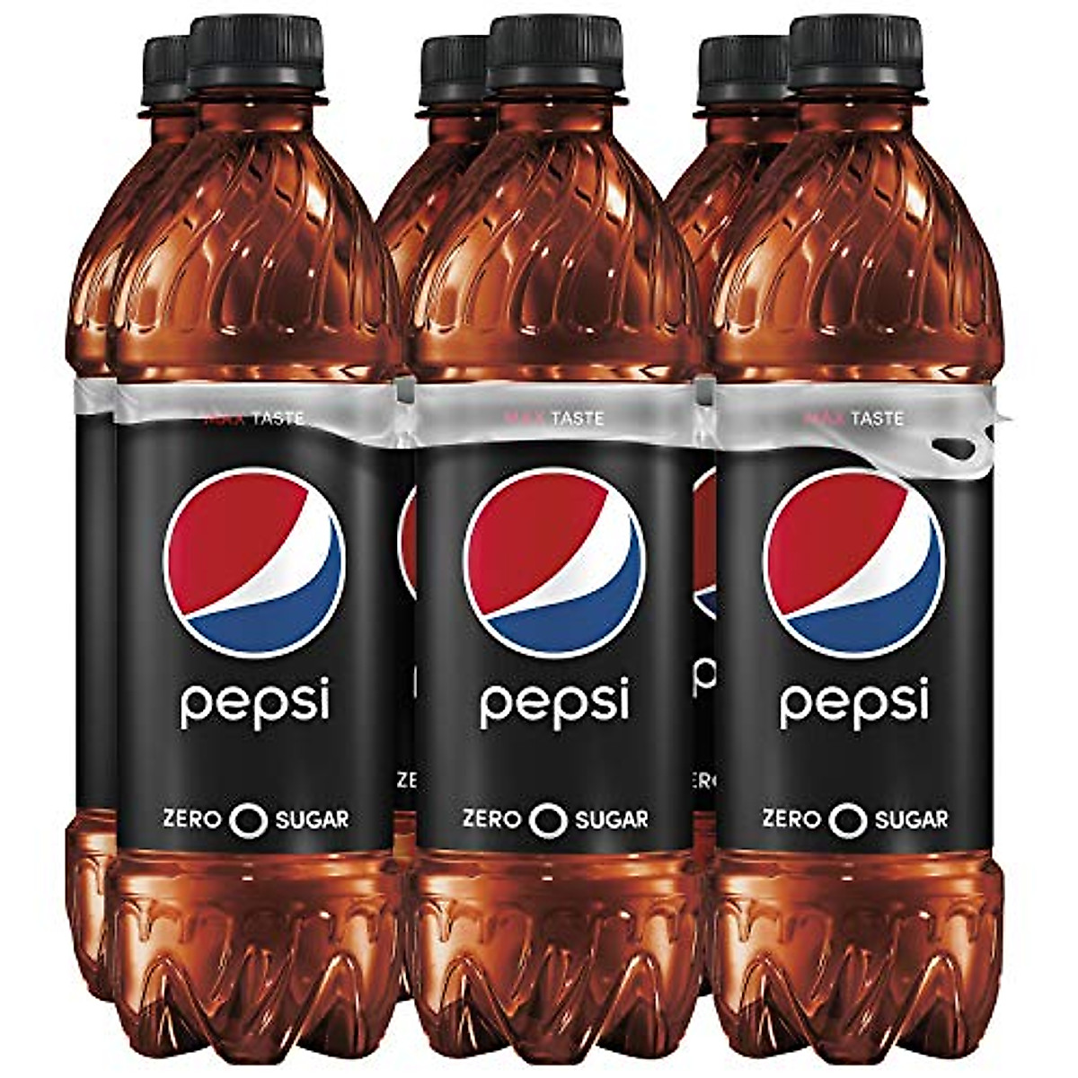 Pepsi Zero Sugar, 16.9oz Bottles (6 Pack)