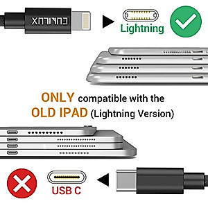 Cubilux Lightning to 3.5mm TRS Microphone Adapter with Headphone Jack Compatible with iPhone 14 Pro Max 14 Plus/13/12/11/SE 2/Xr/Xs Max/8/7, 1/8” Audio & MIC Splitter for Old iPad (Lightning Version)