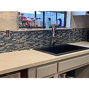 Art3d Decorative Tile for Kitchen Backsplash or Bathroom Backsplash (5 Pack)