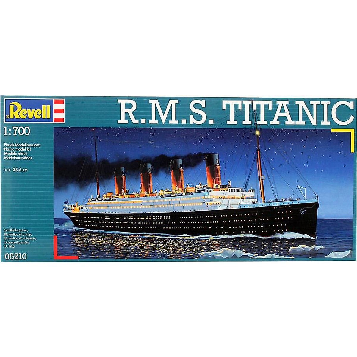 Revell of Germany 05210 RMS Titanic Plastic Model Kit, Brown