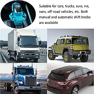 Salior Car Gear Shift Cover,Vivid Gear Shift Knob Hoodie for Car Decorations & Protections,Universal Car Interior Accessories Stick Shift Cover Fits Car Truck SUV (Blue)