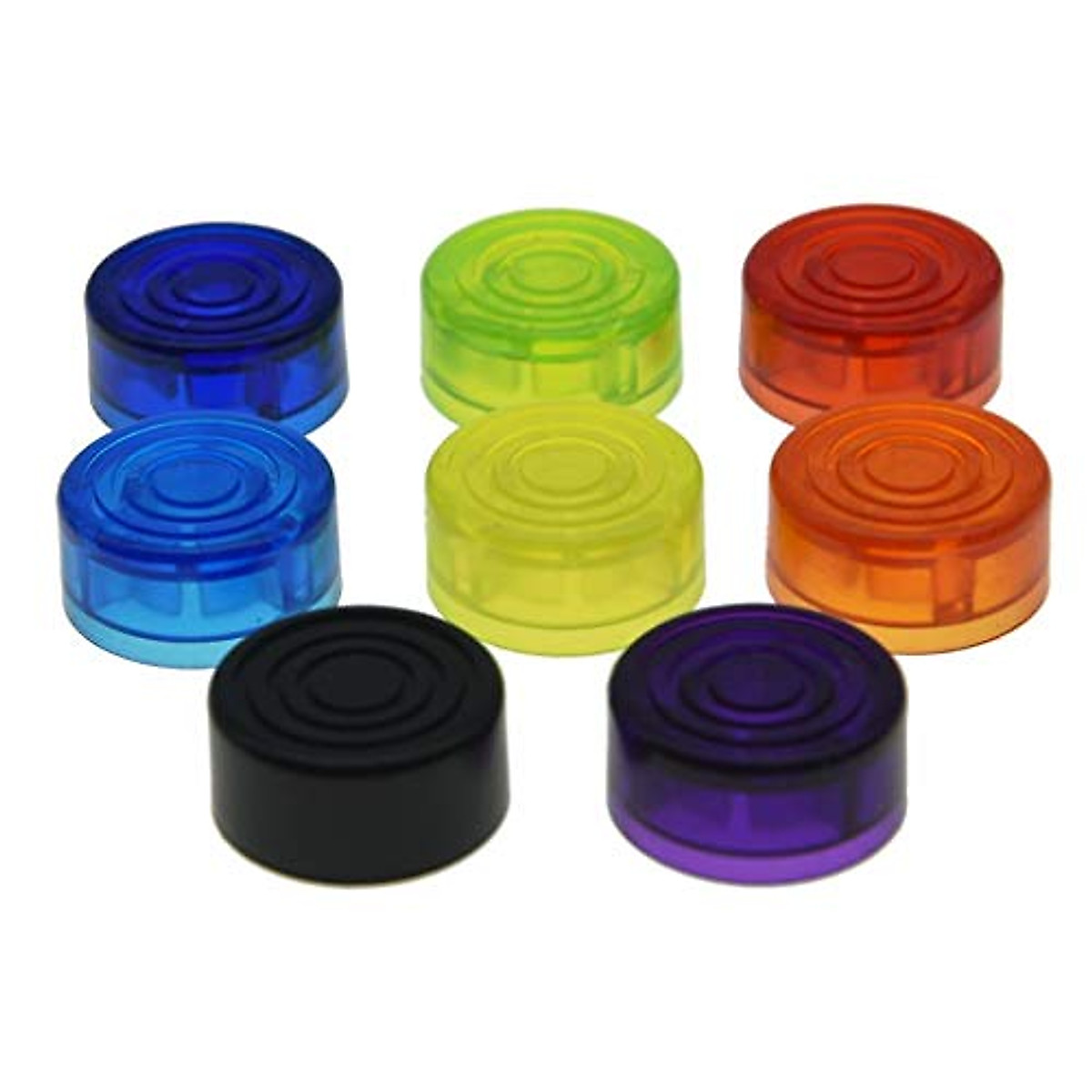 Dopro Guitar Effect Pedal Footswitch Toppers Effect Foot Nail Caps Pedal Protection Cap with Multi Colors 8-Pack