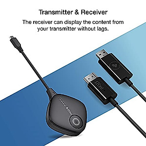 EZCast TwinX Package HDMI Wireless Display USB-C Transmitter and Receiver, Screen Mirror iPad Pro and Phone to TV, Airplay, 30m HDMI 40m HDMI 50m HDMI