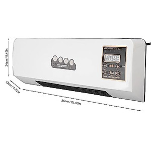 Air Conditioner Fan Warm Fan with Remote Control, Portable Air Conditioner Natrue Fan, Small Air Conditioner Heater Portable Wall Mounted Air Conditioning Hot Fan for Office, Bedroom, Living Room