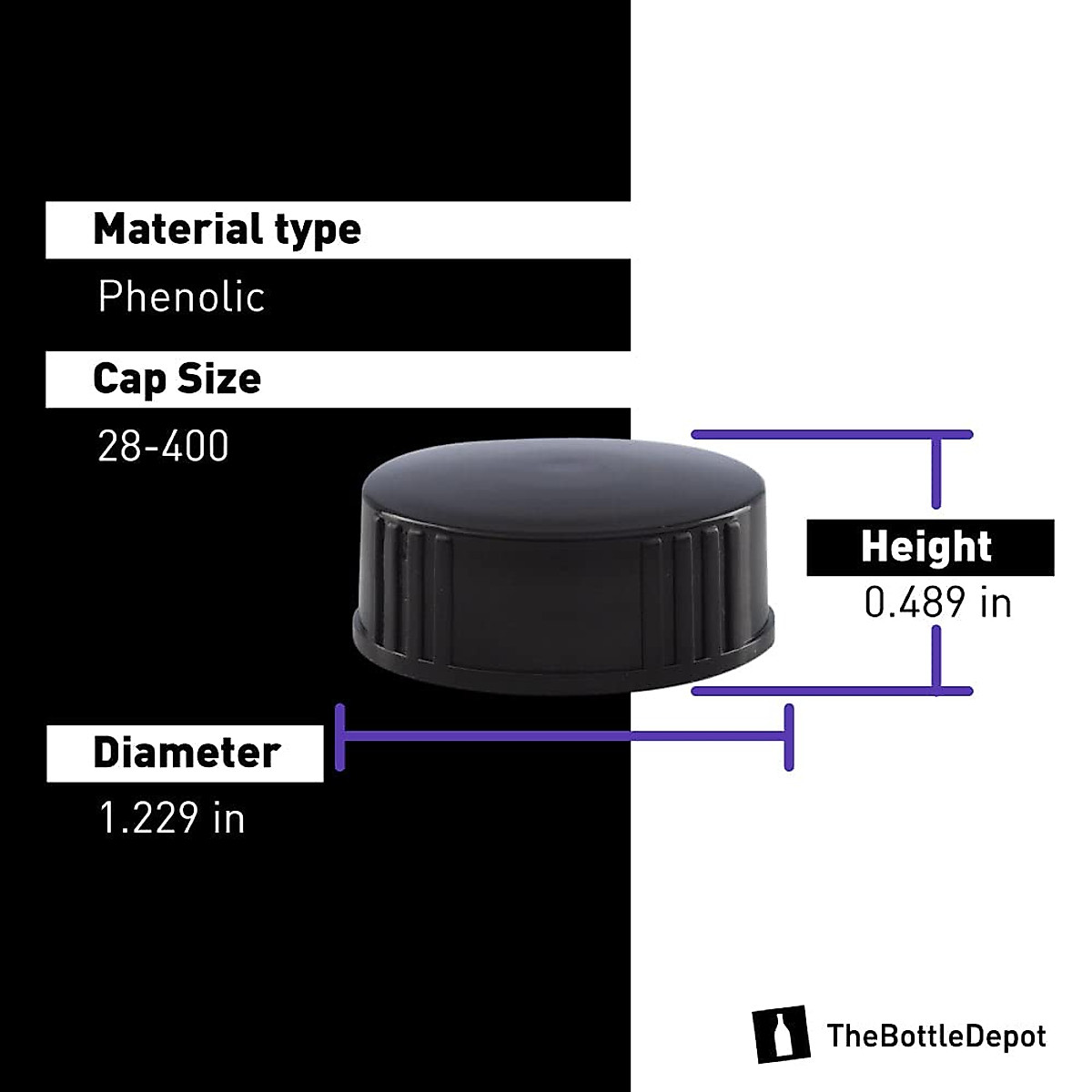 The Bottle Depot - 12 Pack - 8 oz Glass Bottles with Lids - Blue - 28-400 Neck Finish - Boston Round Bottles - UV Rays Protection