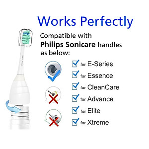 Relax Artist Replacment Brush Heads Compatible with Philips Sonicare E-Series Electric Toothbrush, Toothbrush Replacment Heads Refills, 6 Pack