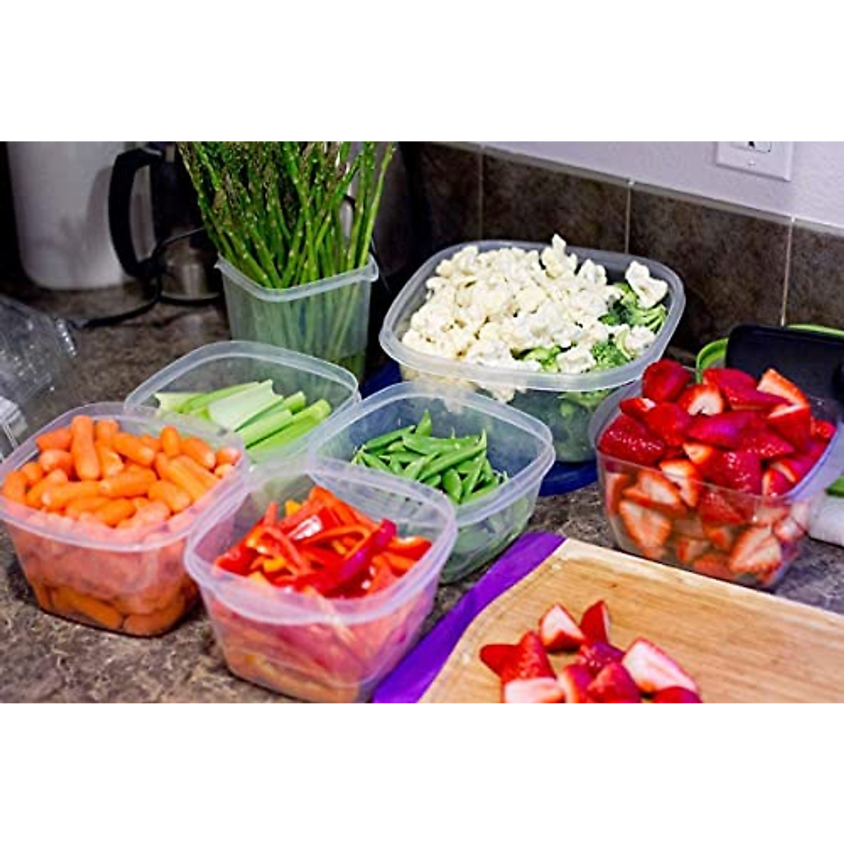 Thin Clear Flexible Plastic Cutting Board Chopping Mat 12" x 15" (2 Pack)