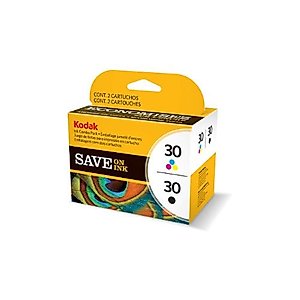 Kodak Genuine 30B/ 30CL Ink Cartridge Combo Pack - Black & Colour (335/ 390 Pages)