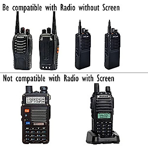 HYSHIKRA Radio Headset, Acoustic Tube Walkie-Talkie Earpiece with Touch Press PTT and Built-in Microphone for Baofeng 888S Retevis Kenwood Two Way Radio