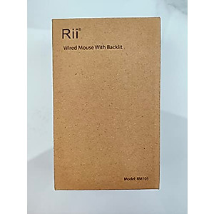 Rii Wired Mouse, USB Computer Mouse,RGB Optical Office Mice for PC,Computer,Laptop,Desktop,Windows,Chromebook (Pink)