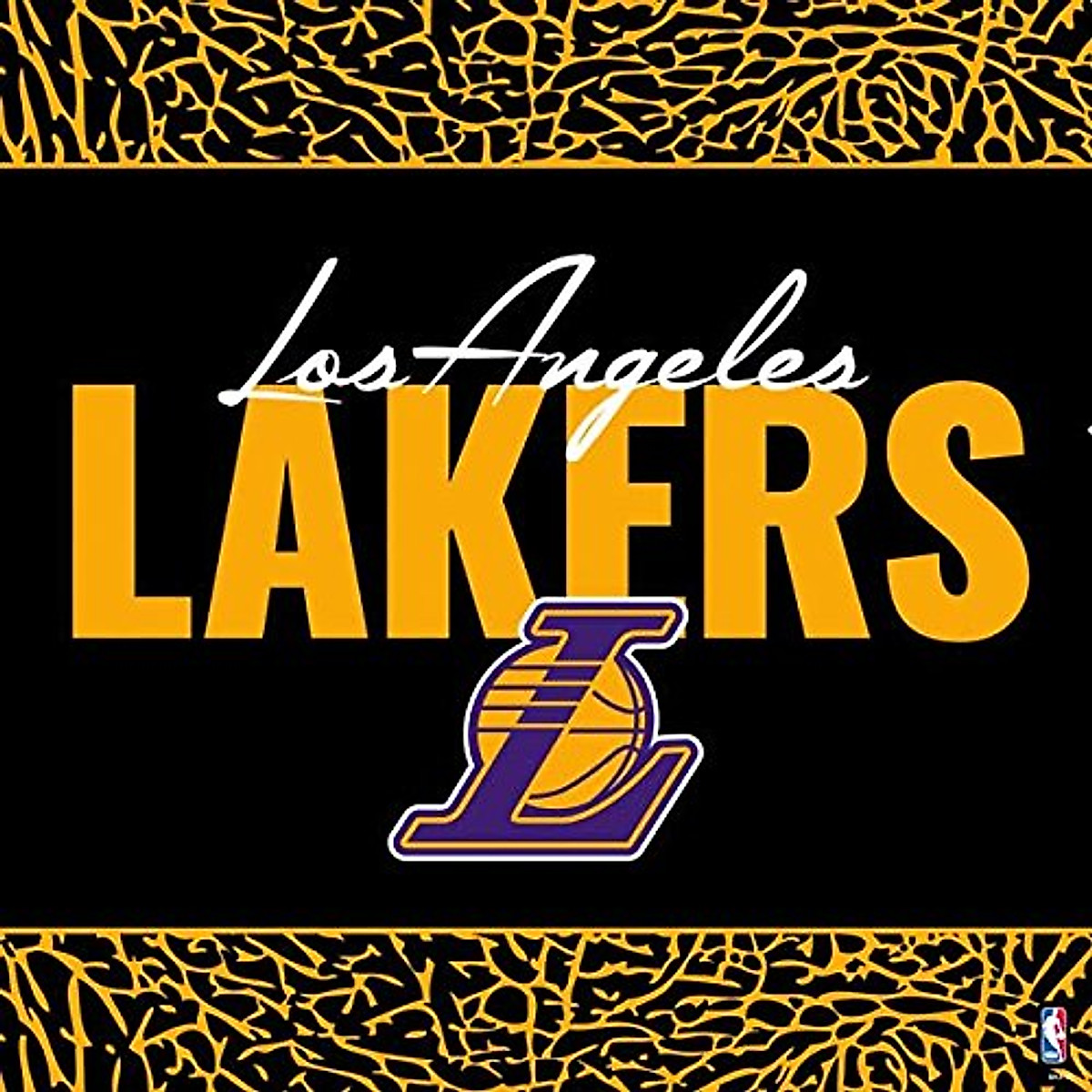 Skinit Decal Gaming Skin Compatible with PS4 Pro Console and Controller Bundle - Officially Licensed NBA Los Angeles Lakers Elephant Print Design