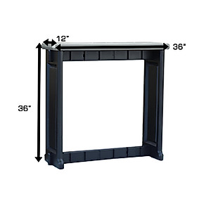 Leisure Accents Single Bar Deep Grey Top & Black Base Ideal for Patio Hot Tub Area Backyard Durable WeatherResistant Design Easy Nohardware Assembly Proudly Made in USA