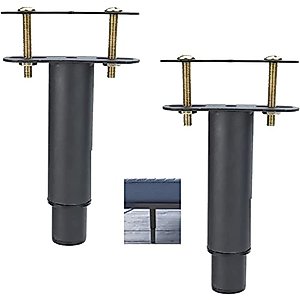 Adjustable Height Center Support Leg for Bed Frame, 5.1" to 9.5" Metal Adjustable Center Frame Slat Support Leg, Sofa Furniture Cabinet Bed Frame Support Leg for Wooden Slats and Metal Bed Frame