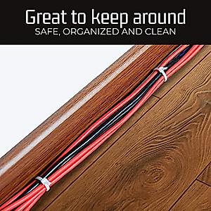 15 Inch White Zip Cable Ties (100 Pack), 120lbs Tensile Strength - Heavy Duty, Self-Locking Premium Nylon Cable Wire Ties for Indoor and Outdoor by Bolt Dropper (White)