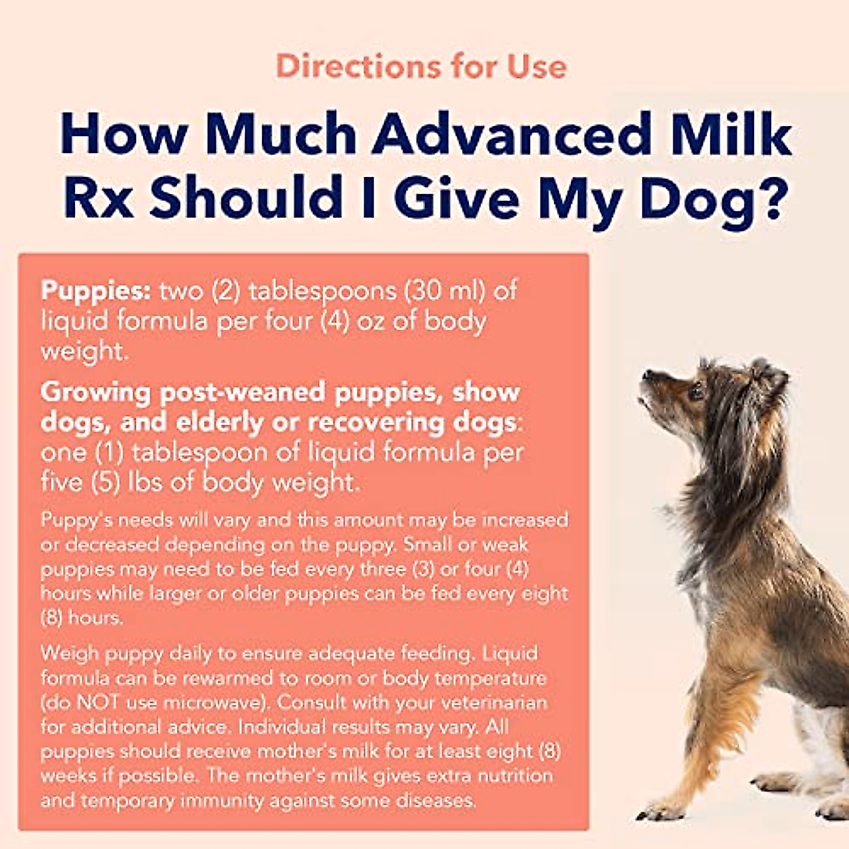 Vets Preferred Puppy Milk Replacement Formula - Dog Milk Replacer Powder Supplement for Pregnant, Lactating, Aging Dogs - Enriched with Colostrum - Nutritious Nursing Formula for Puppies - 12 Oz