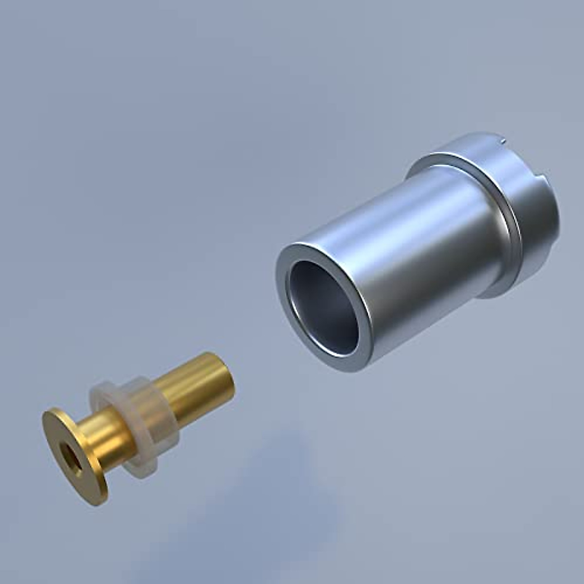 4 Pack 510 Thread Magnetic Ring Adapter Gold Thread Magnetic Adapter 510 Magnetic Connector Premium Brass Magnetic Connector Extension(Silver)