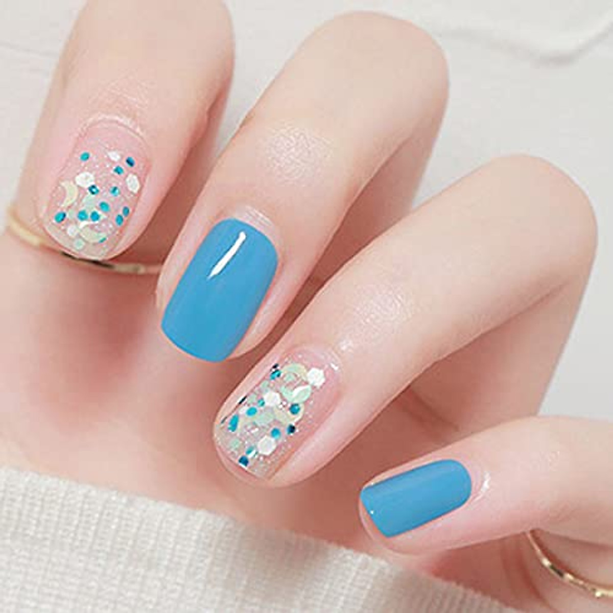 Oily Two Color Nail Polish New Quick Drying Durable Non Stripping Nail Polish 12ml Nail Diamonds Nail Stick (T, One Size)