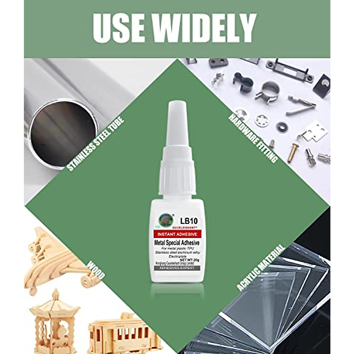 20g Metal Glue,Glue for Metal,for bonding Between Metal and Metal,Metal and Other Material.Instant Super Glue for Metal,Stainless Steel,DIY Craft,Aluminum Alloy,Metal Tube,Metal Product