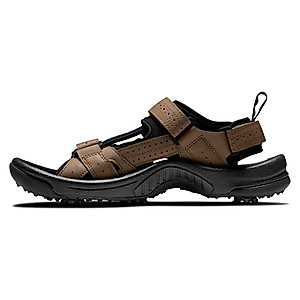 FootJoy Men's Golf Sandals Shoes, Dark Taupe, 9