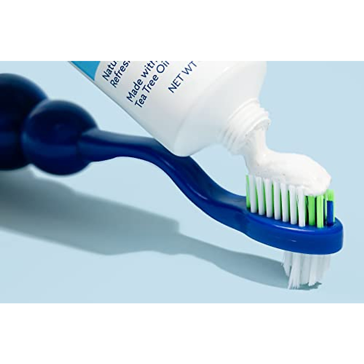 Dr. B Dental Solutions Ergonomic Denture Toothbrush Extra Soft Bristles, Removes Stains & Odor Precision Design for Implants & Overdentures Single Green Pack