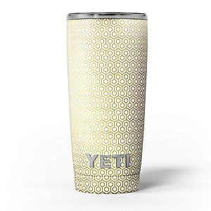 Design Skinz The Golden Honeycomb Pattern - Skin Decal Vinyl Wrap Kit compatible with the Yeti Rambler Cooler Tumbler Cups