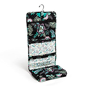 Vera Bradley Women's Cotton Hanging Travel Organizer, Island Garden - Recycled Cotton, One Size