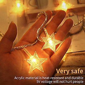 Star String Lights Christmas 100 LED USB & Battery Operated Waterproof 33 FT Twinkle Fairy String Lights with 8 Modes for Bedroom Home Indoor Outdoor Party Tree Wedding Garden Decoration