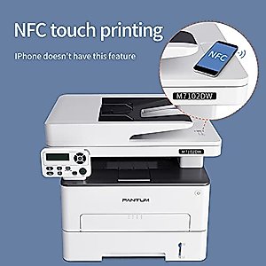 Pantum M7102DW Monochrome Wireless All-in-one ADF Multifunction Laser Printer, Auto Duplex, Copy＆Scan(W5G63B) with TL-410X