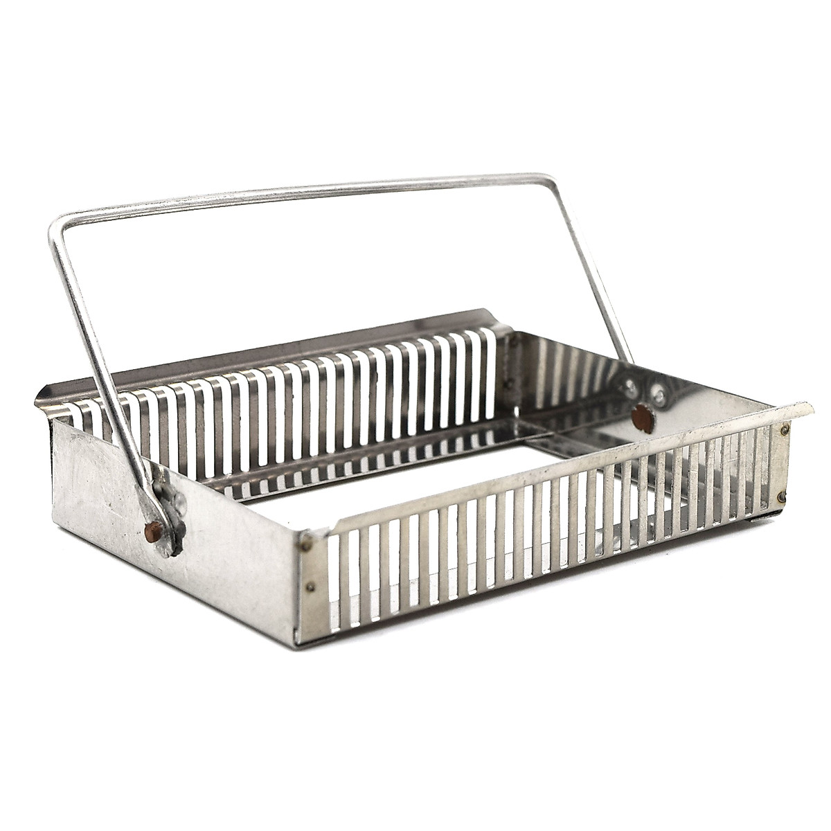 EISCO Staining Rack, 25 Slides, Aluminum with Handles