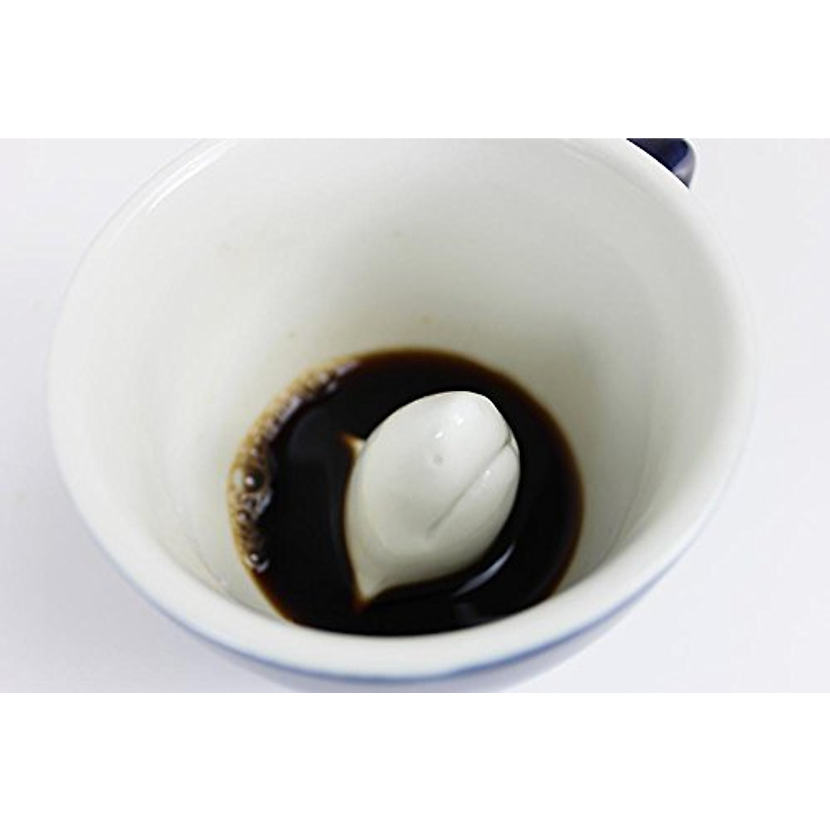 Creature Cups Shark Ceramic Cup (11 Ounce, Deep Blue Exterior) - Hidden Animal Inside Mug - Birthday, Holiday, and Housewarming Gift for Coffee & Tea Lovers