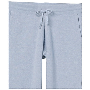 Amazon Essentials Women's French Terry Fleece Jogger Sweatpant (Available in Plus Size), Indigo Blue Heather, Medium