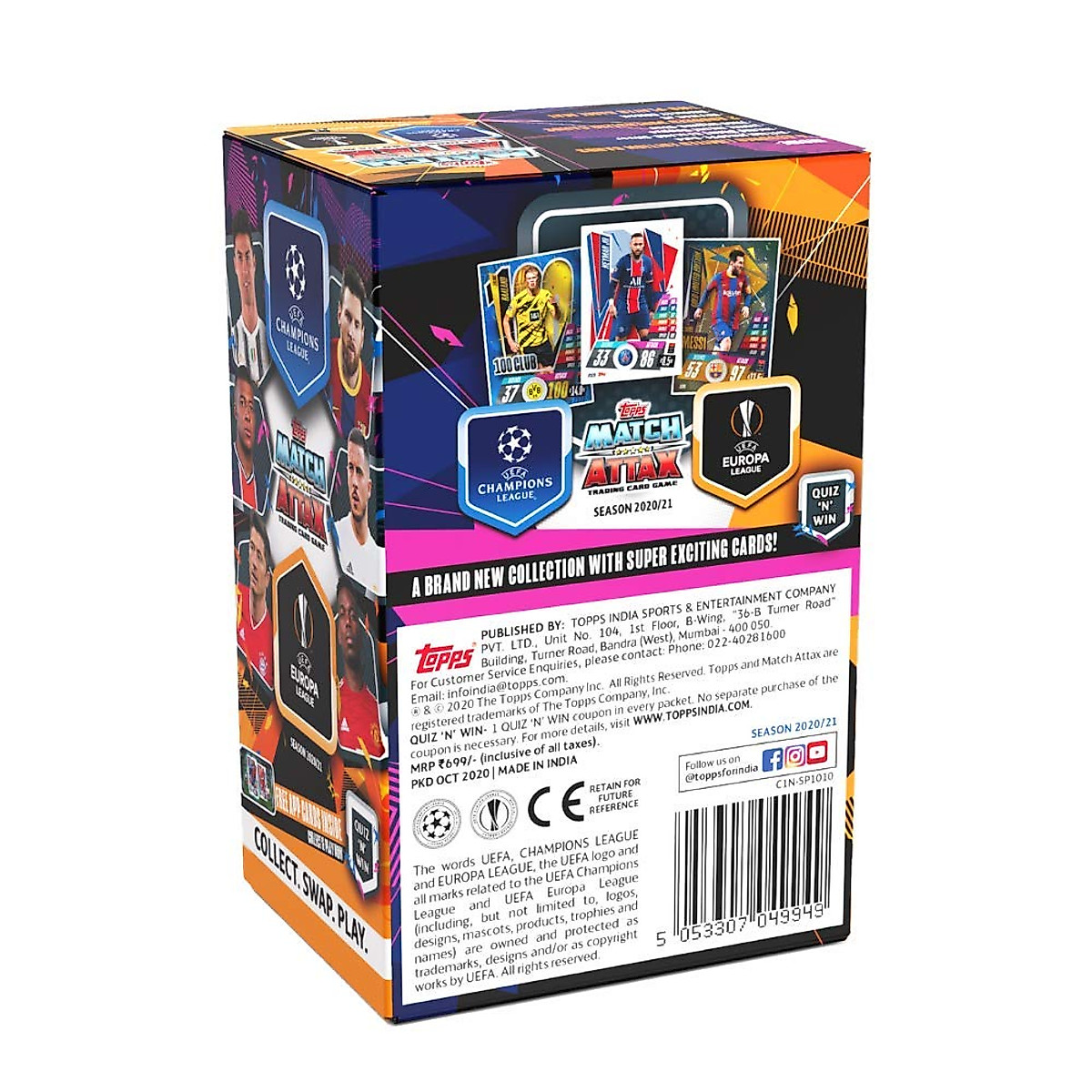 Topps India UEFA Champions League & Europa League TCG 2020/21 (Smart Pack)