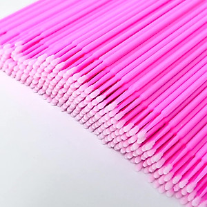 MAYSHIKOU 100 Pcs Micro Swabs For Eyelash Extensions Disposable Applicators Brush False Eyelashes Brush Clean Mascara Bruhes Makeup Tools
