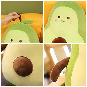 EHOTONG Avocado Plush, Food Pillow Cute Funny Fruit Throw Pillows Stuffed Toy, 17.7''