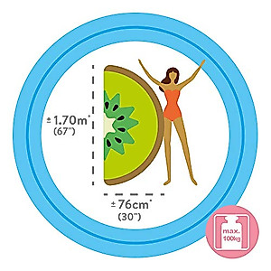 Intex Realistic Print Mattress Kiwi 170 x 76 x 17 cm multi-coloured