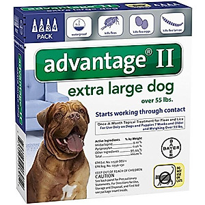 Bayer Animal Health Advantage II Extra Large Dog 4-Pack