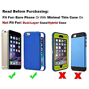 iPhone Se 2020 8 7 6s Holster Case, Gcepls Leather Pouch Sleeve Carrying Case with Belt Clip Holster for iPhone Se2 iPhone 8 7 6 6s S7(Vertical Black)