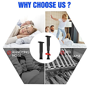 SKMYL Adjustable Height Center Support Leg for Bed Frame,Bed Center Slat Support Leg (7.5~14.5 (2PCS))