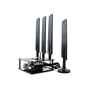 Coolwell Waveshare SIM8202G-M2 5G HAT with Antennas, Support 5G/4G/3G Snapdragon X55 Onboard, Multi Mode Multi Band, for Regions with 5G Sub-6G Signal Coverage